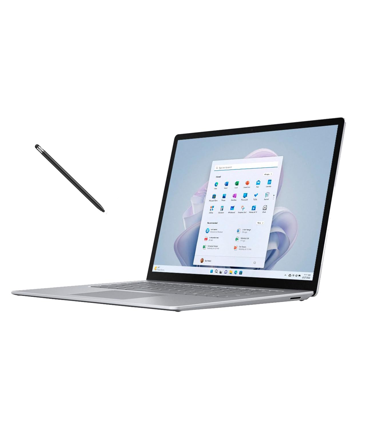 Microsoft Surface Laptop 5, 15.6" FHD Touchscreen, Backlit, Intel Core i7-1255U (10-core up tp 4.70 GHz), Windows 11 Pro, 16GB DDR5 RAM, 1TB SSD, Intel Iris Xe Graphics, Platinum, with MTC Stylus Pen