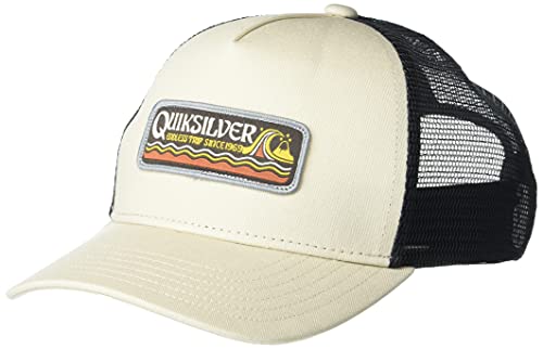 Quiksilver Men's Tweak Slanders Snapback Trucker Hat, Oatmeal, One Size