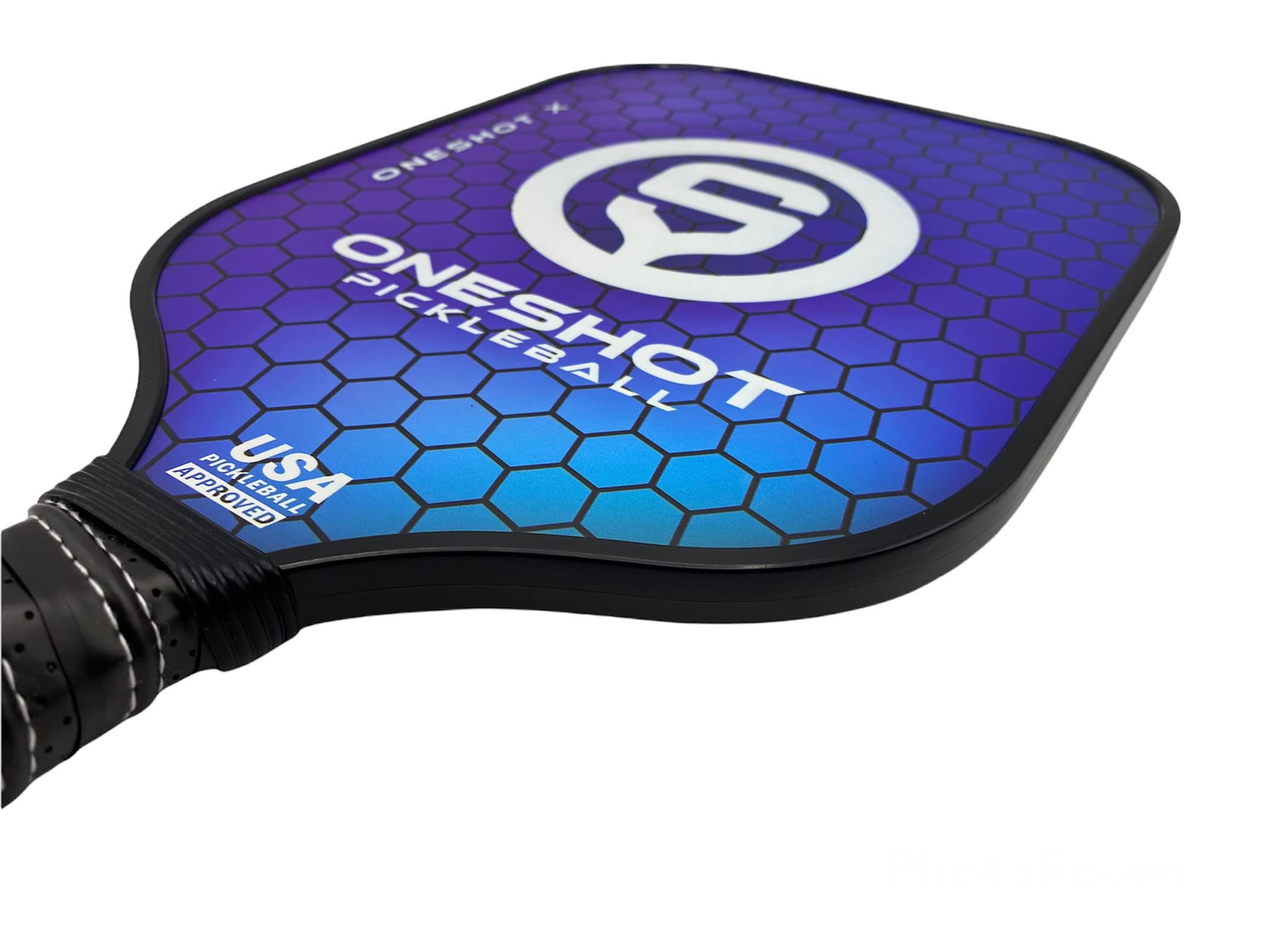 OneShot Pickleball Paddle Set | 2 Player Pack with Pickleballs and Paddle Bag | Polymer Honeycomb Core, Fiberglass Face | Lightweight