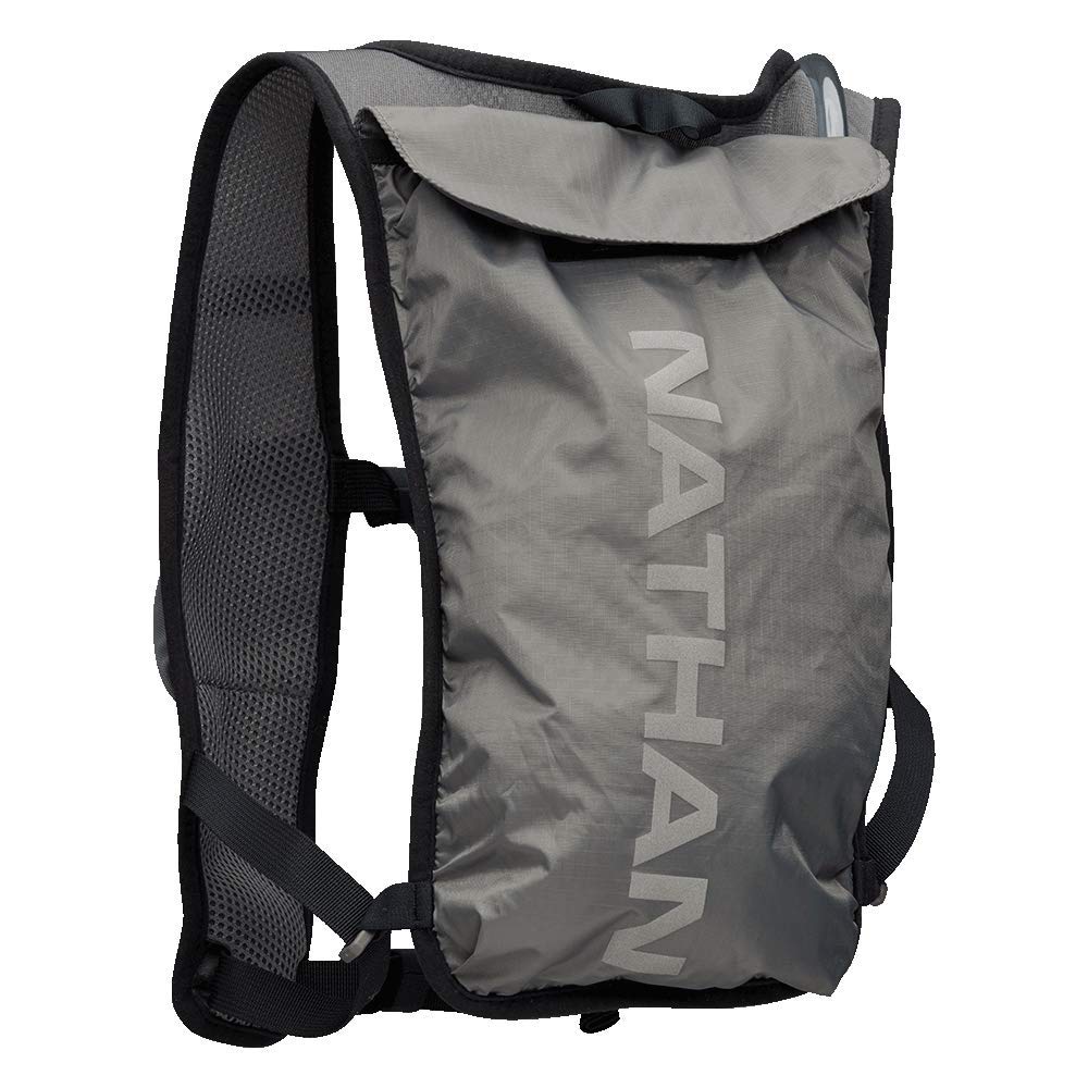 Nathan QuickStart Lite. Running Vest/Hydration Pack. 3L Storage with 1.5L (1.5 Liter) Bladder Included. for Men and Women OSFM Adjustable Straps. Phone Holder Pockets, Zippers