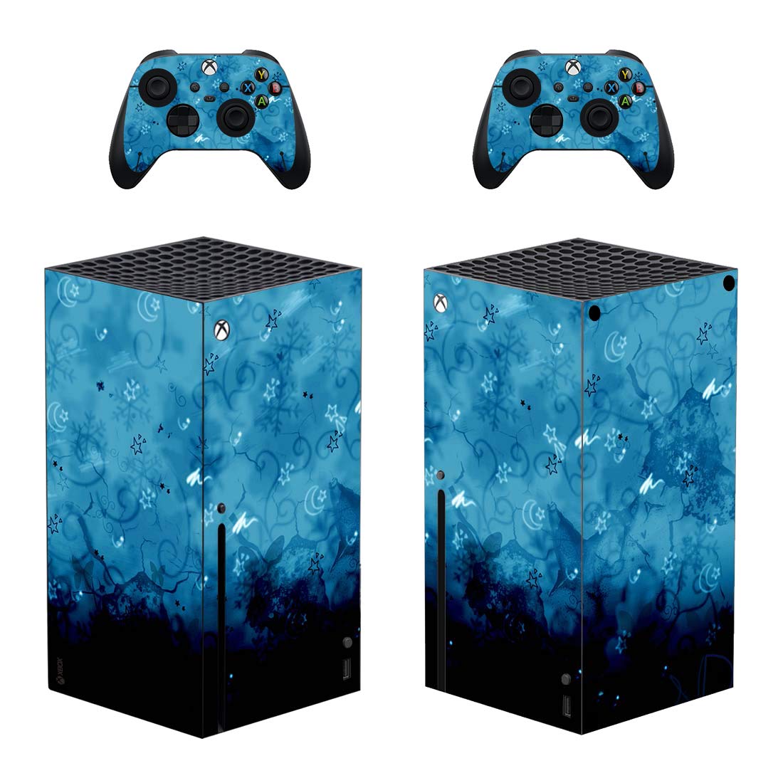 Paysage Color X-box-Series-X Skin Set Full Faceplates Skin Console & Controller Decal Stickers (only fit X-box-Series-X )