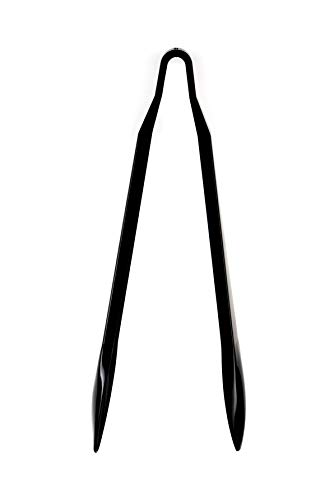 Set of 96 - Heavy Duty Black Serving Tongs - 9 inch - Plastic Disposable Salad Tongs - High Heat Plastic, Catering, Salads, Bakery, Buffets, BBQ, Ice, Hot and Cold Foods (9")