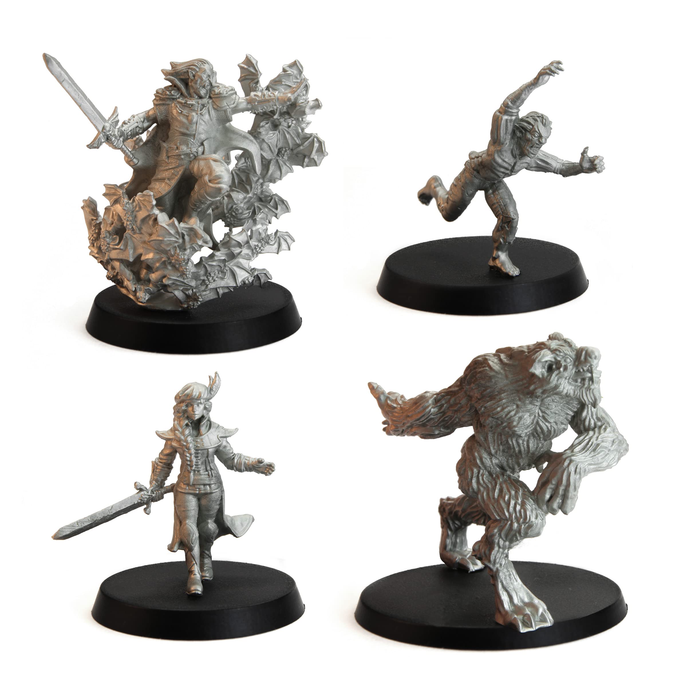 Stonehaven Yaroslav's Court by Tytantroll, 4 Miniature Figure Set (for 28mm Scale Tabletop War Games) - Made in USA