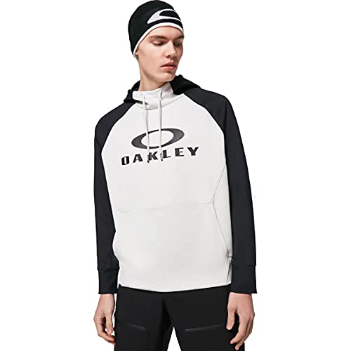 Oakley Men's Sierra DWR Fleece Hoody 2.0, Blackout/Cool Gray, M