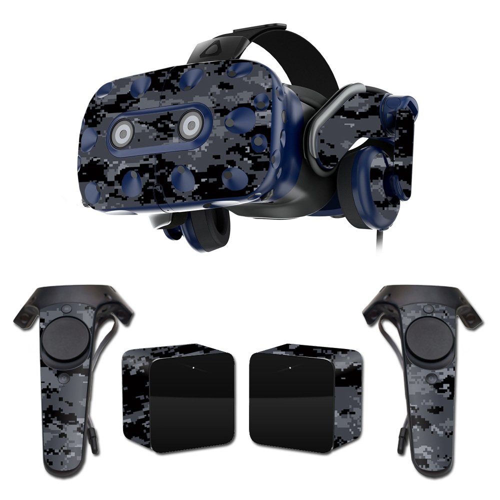 MightySkins Skin Compatible with HTC Vive Pro VR Headset - Digital Camo | Protective, Durable, and Unique Vinyl Decal wrap Cover | Easy to Apply, Remove, and Change Styles | Made in The USA