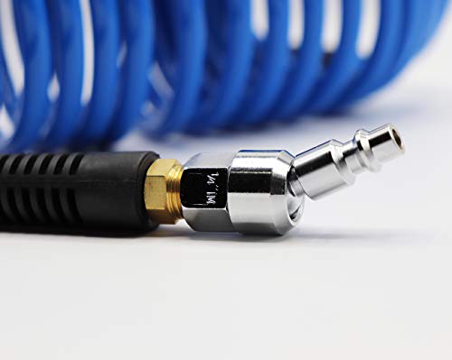 YOTOO Swivel Air Plug 1/4" Industrial Air Hose Fitting Air Quick Connect Male and Female Plugs with 1/4"-18 NPT Thread. 6-Piece Pack