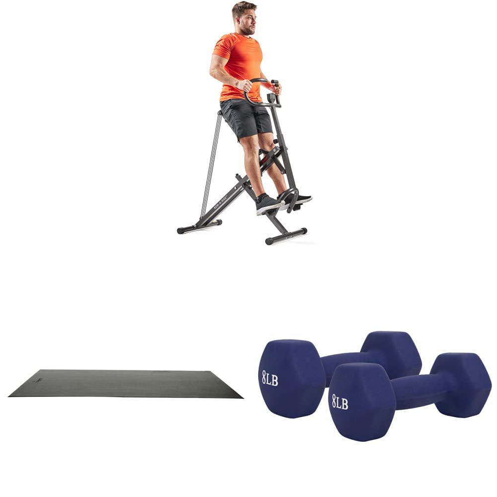 Sunny Health & Fitness Row-N-Ride™ Plus Assisted Squat Machine – NO. 077PLUS