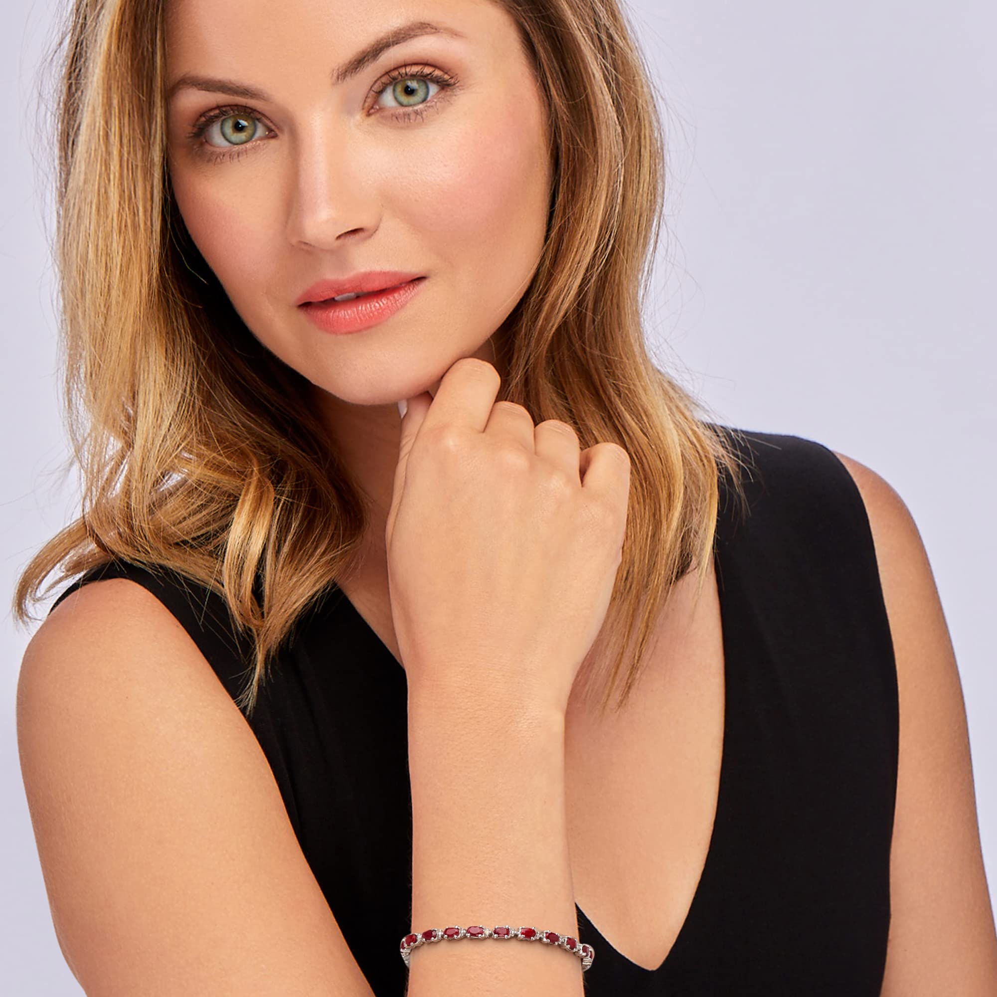 Ross-Simons 20.45 ct. t.w. Multi-Gemstone and Diamond-Accented Jewelry Set: 3 Bracelets in Sterling Silver. 7.25 inches