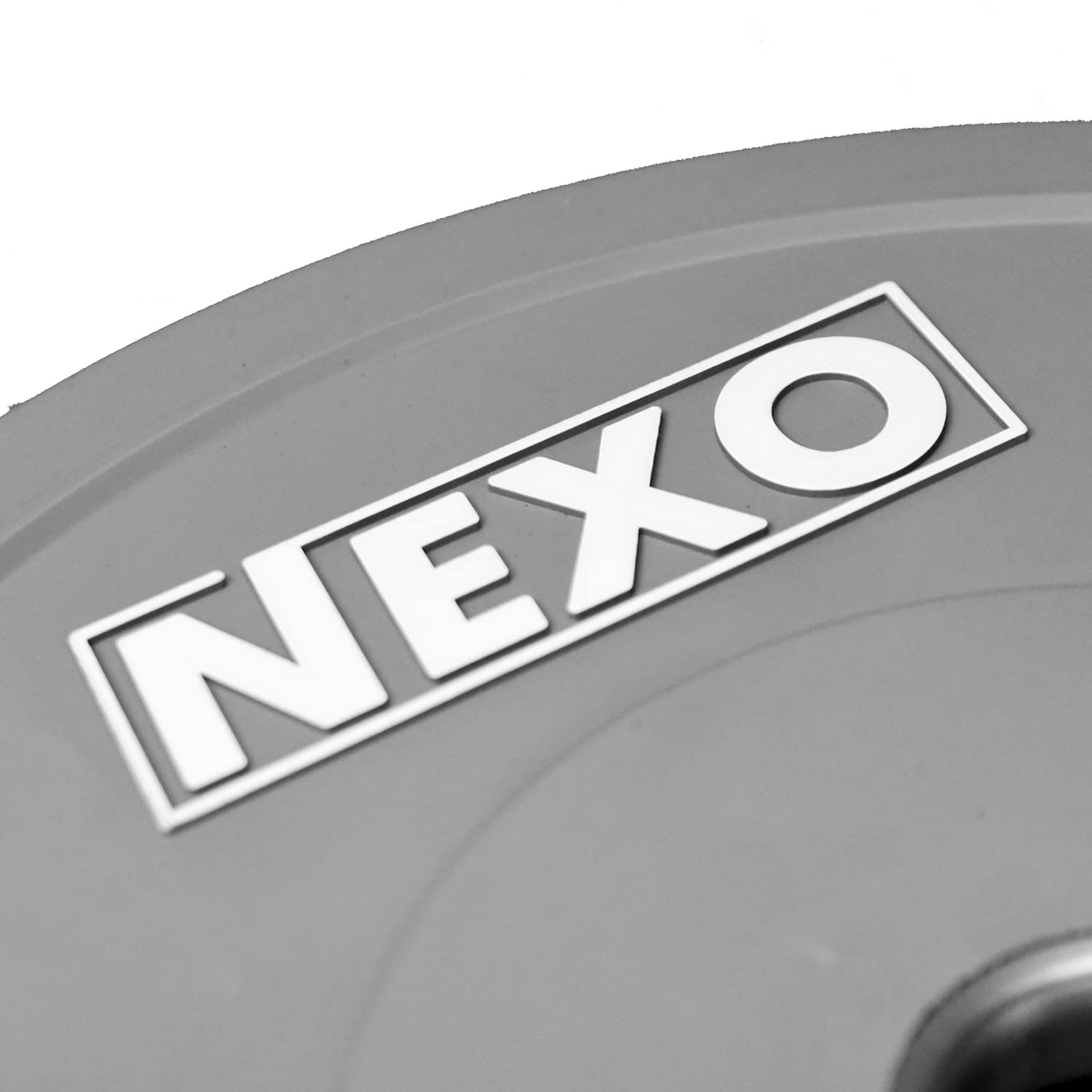 NEXO 10LB Rubber Bumper Plate Pair - Premium Matte Gray Finish 2x 10LB Cross Training Weight Plates