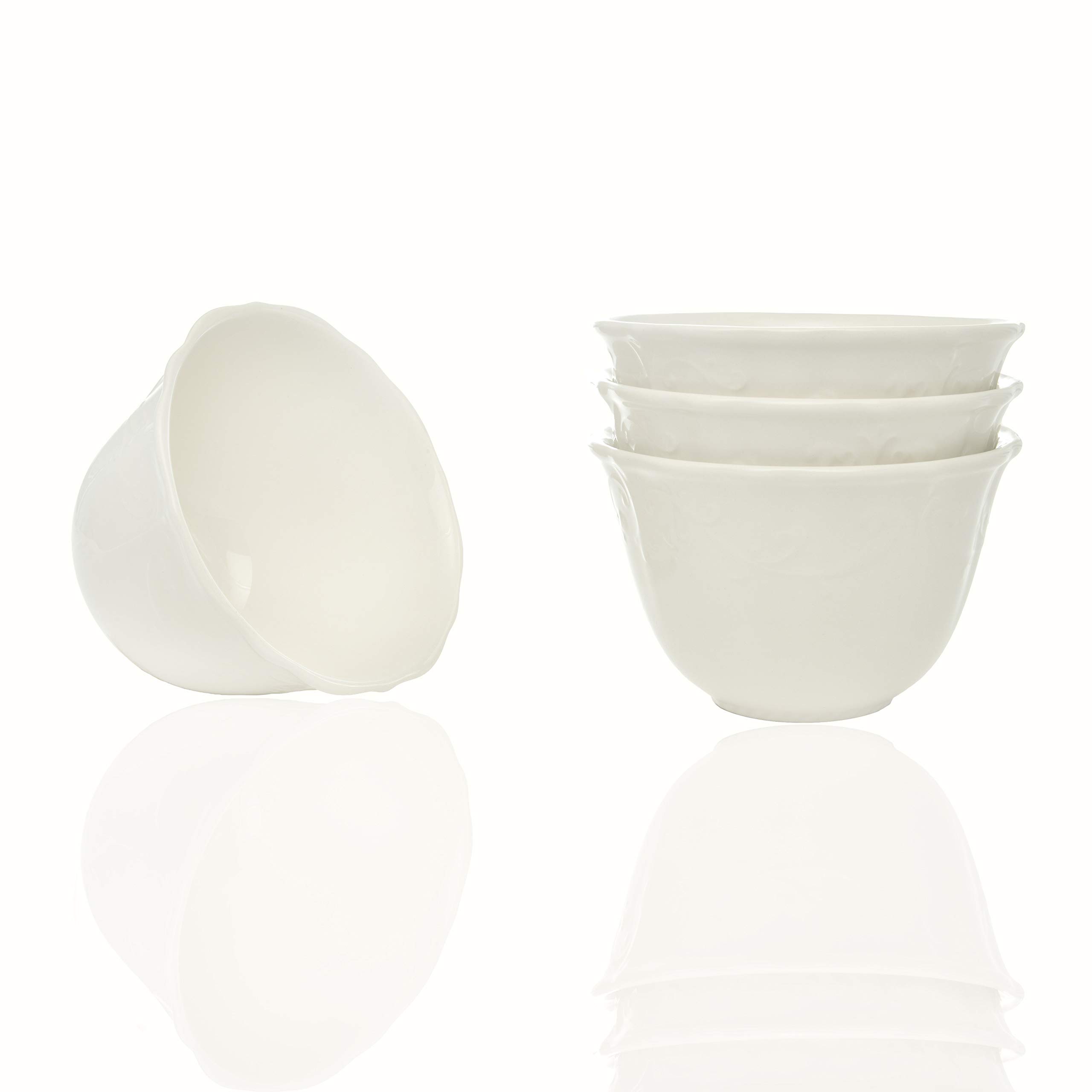 Red Vanilla White Country Estate Fruit Bowls 18oz, Set of 4, 1