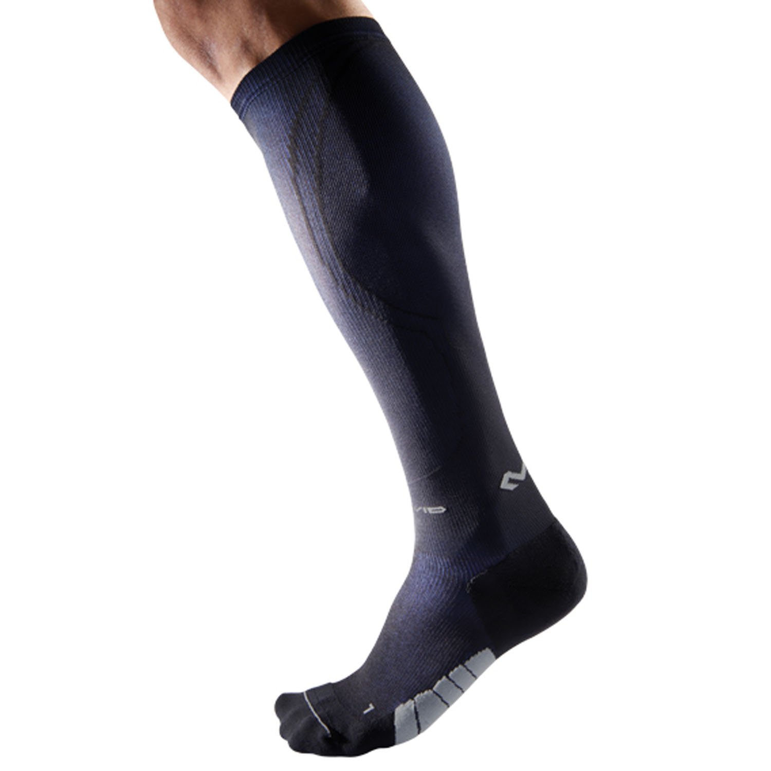 McDavid MD8832-1881-32 10K Runner Socks/Pair Charcoal/Bright Yellow Adult-S
