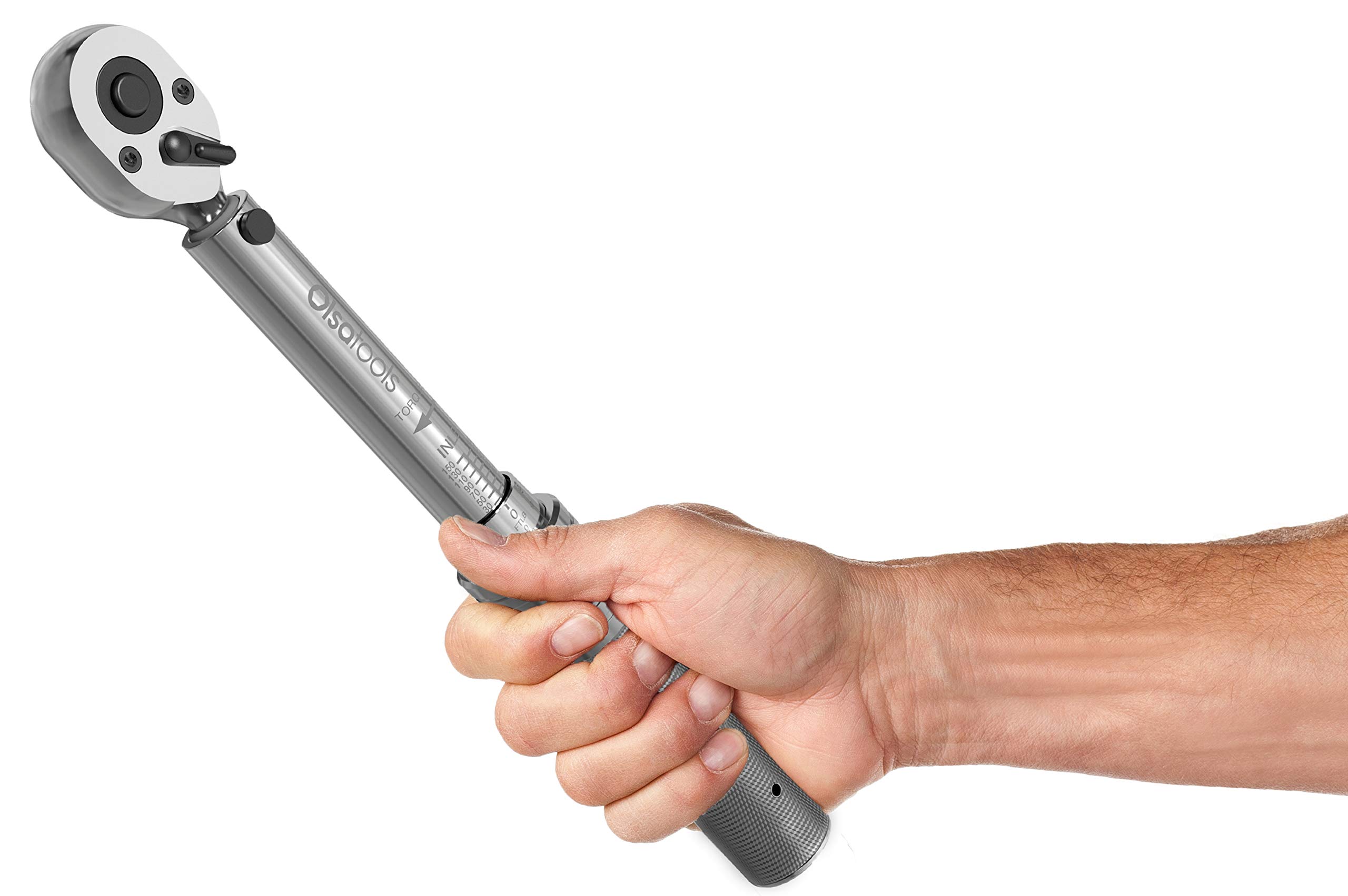 Olsa Tools Click Torque Wrench, 1/4-Inch Drive (30-150 in-lb Torque Range) | Premium Precision Ratcheting Adjustable Torque Wrench | Professional Grade