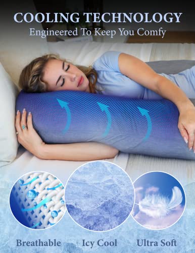 Pharmedoc Pregnancy Pillows, U-Shape Full Body Pillow β Removable Cooling Cover -Dark Grey β Pregnancy Pillows for Sleeping β Body Pillows for Adults, Maternity Pillow and Pregnancy Must Haves