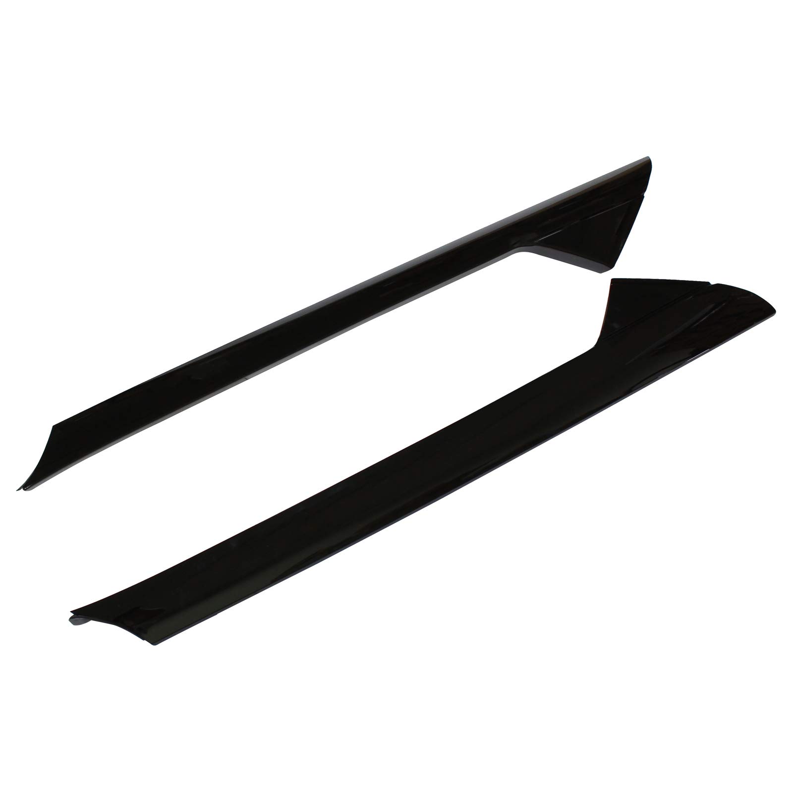 NewYall Pair Left and Right Glossy Black Windshield Outer Trim Pillar Molding