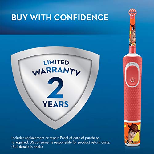 Oral-B Kids Electric Toothbrush featuring Disney Pixar Toy Story, for Kids 3+