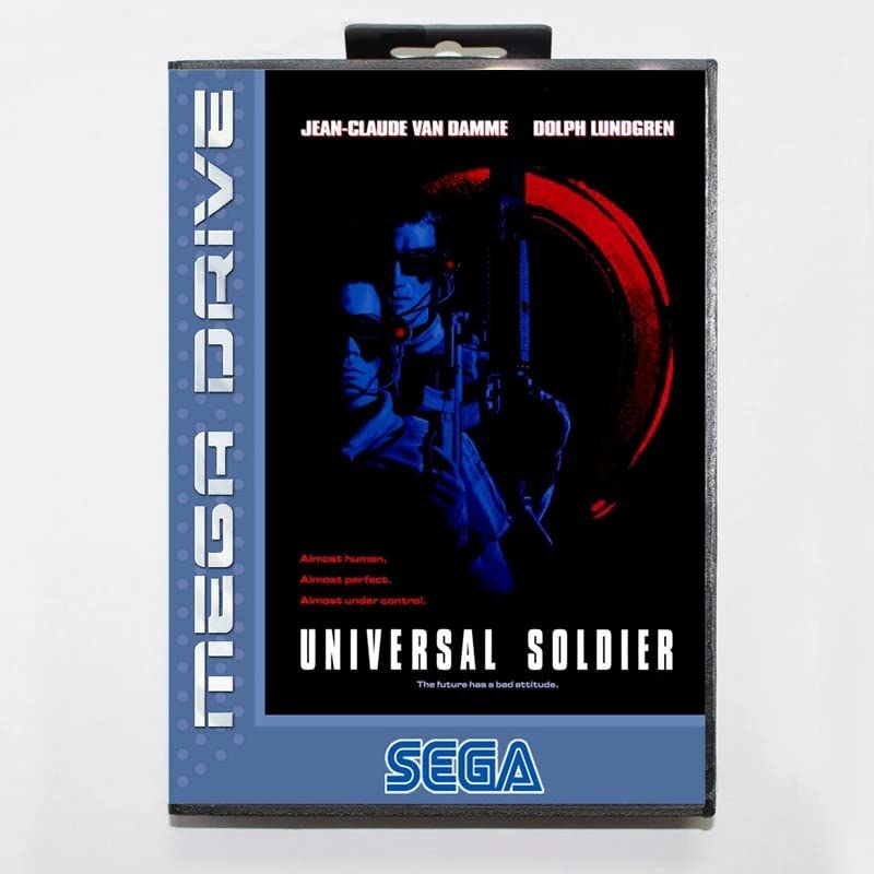 Video Game Universal Soldier 16 Bit MD Game Card For Sega Mega Drive/ Genesis with Retail Box ( US EU SHELL )
