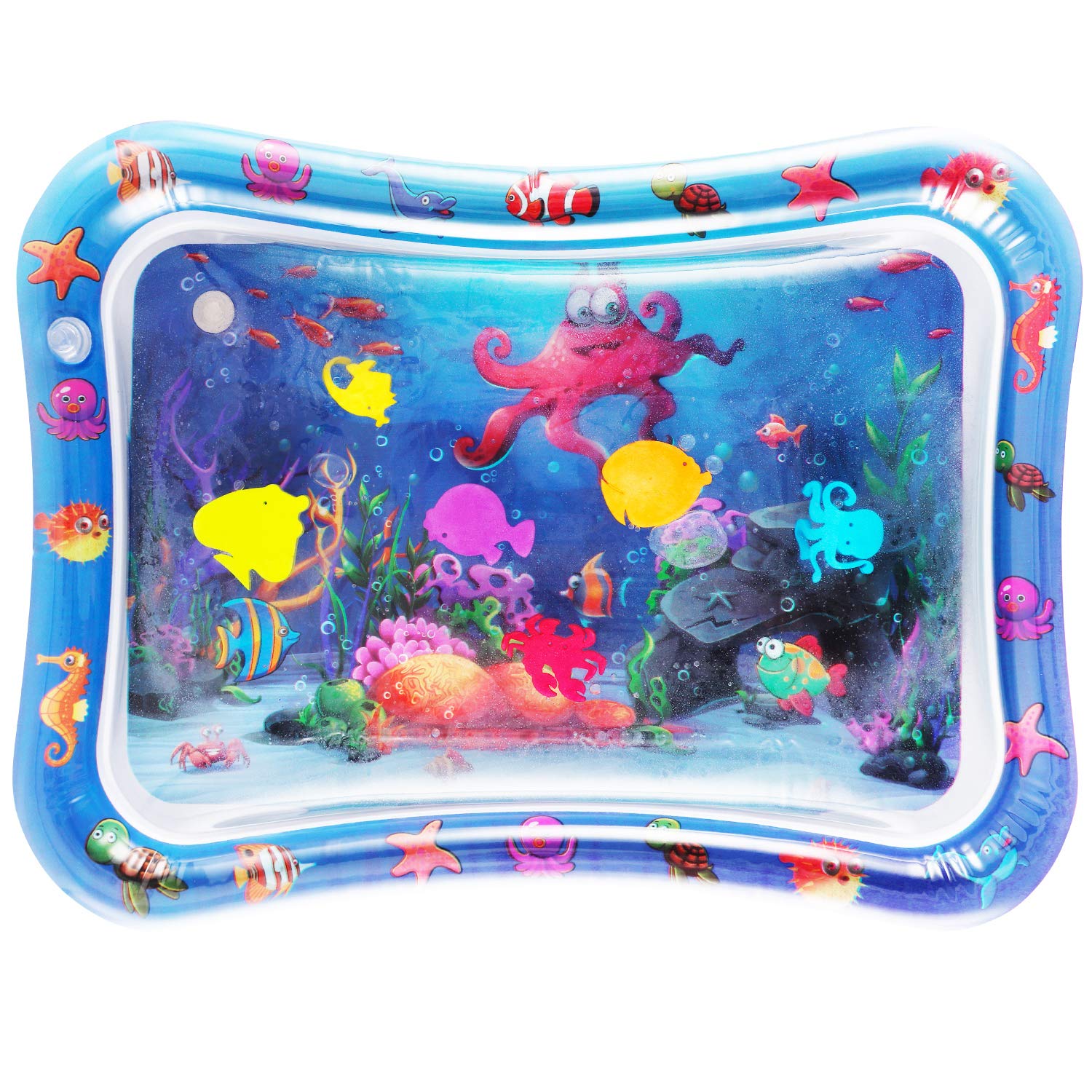 NASHRIO Tummy Time Baby Water Play Mat Toys for 3 6 9 Months, The Perfect Fun Toy for Infant Early Development Activity Centers