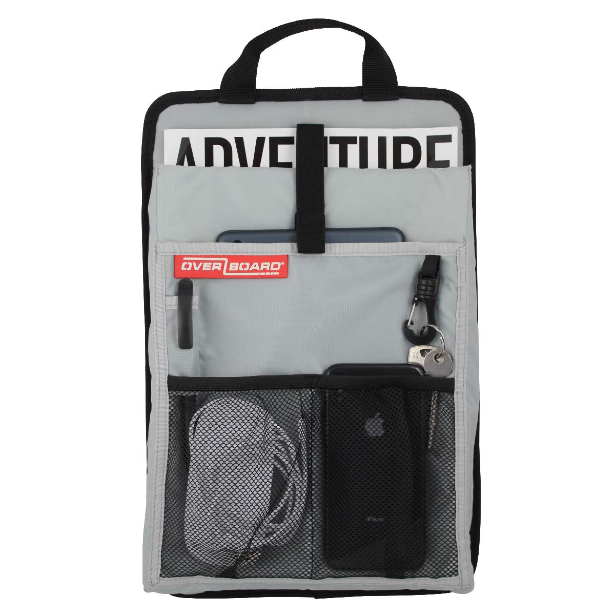 OverBoard Laptop Tidy Dry Bag, Black/Gray