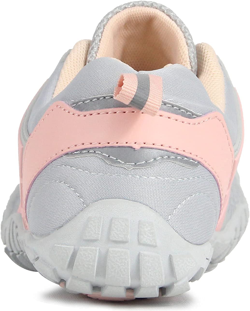 Oranginer Five Finger Toe Shoes for Women Zero Drop Minimalist Shoe Wide Width Barefoot Work Sneaker Cycling Shoe Gray Pink Size 8