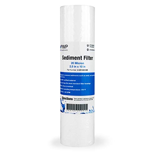 Whole House Water Filtration System with White Housing and Sediment Filter