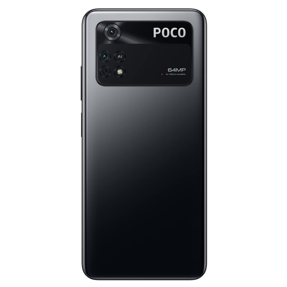 Poco M4 PRO 4G Volte Global Unlocked 256GB + 8GB GSM 6.6" 50mp Camera (Not Verizon/Boost/Cricket CDMA) + Car Fast Car Charger Bundle (Power Black)