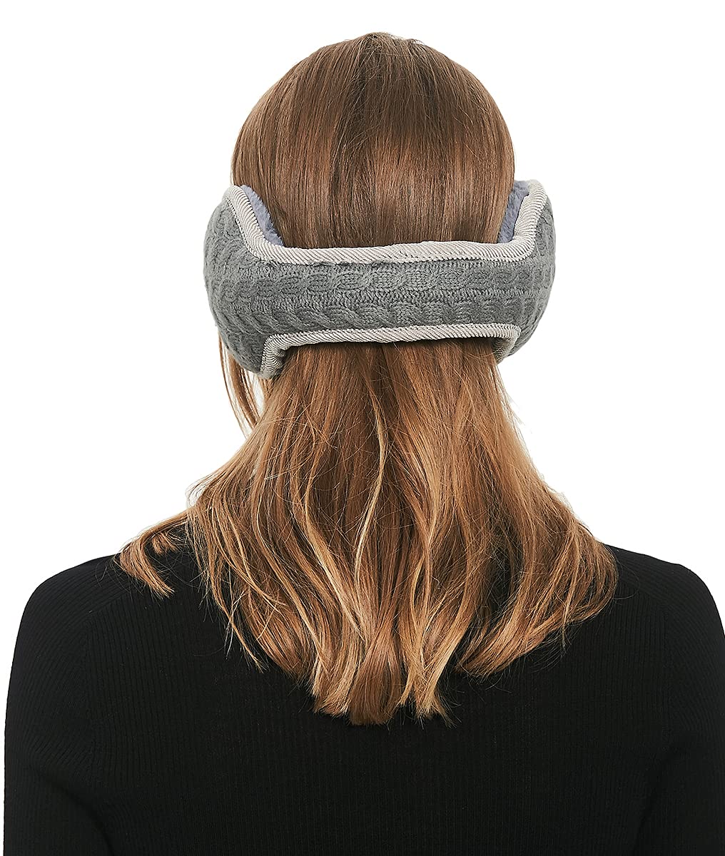 Niction Ear Muffs Winter Women, Womens Winter Earmuffs Unisex Warm Knit Ear Warmers Foldable Ear Muff For Women