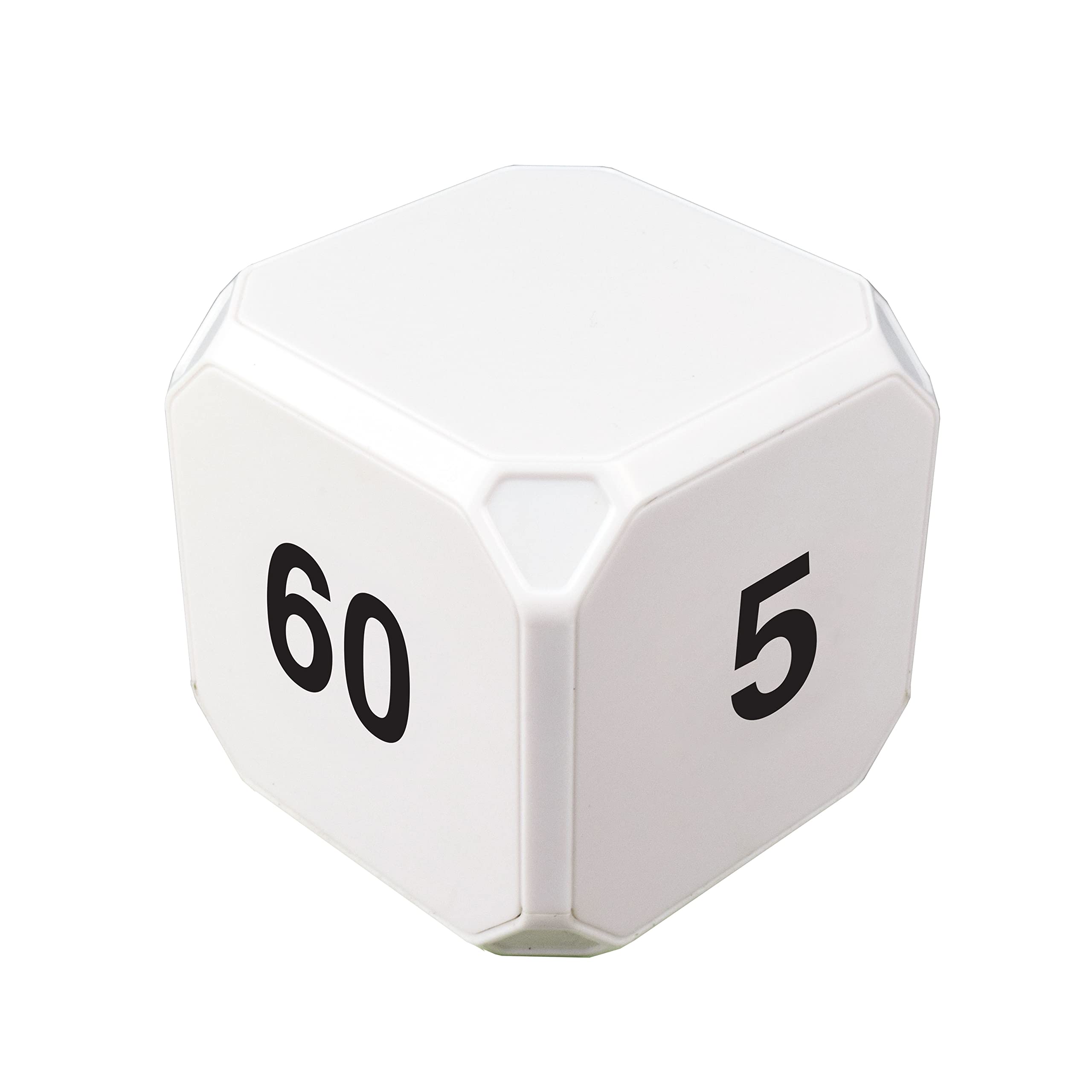 TimeCube Plus Preset Timer with 4 LED Light Alarm for Time Management, and Countdown Settings (White - 5,15,30,60 min)