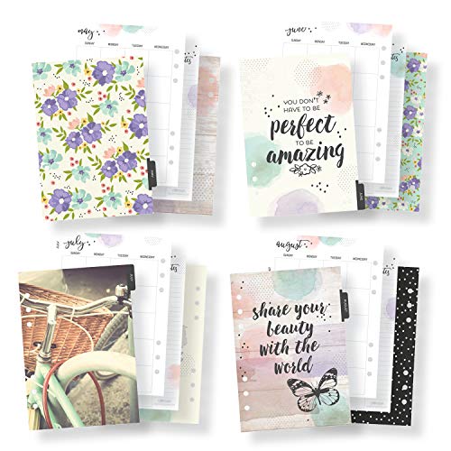 Pukka Pad, Carpe Diem, Work, Goal, Planner with Weekly, Monthly, Undated Inserts, A5 8 X 9.5 X 1.6 Inches, Blush