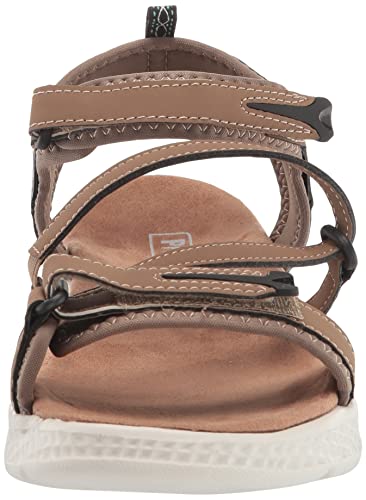 Propét Women's TravelActiv XC Walking Sandals, Tan, 9 Wide US