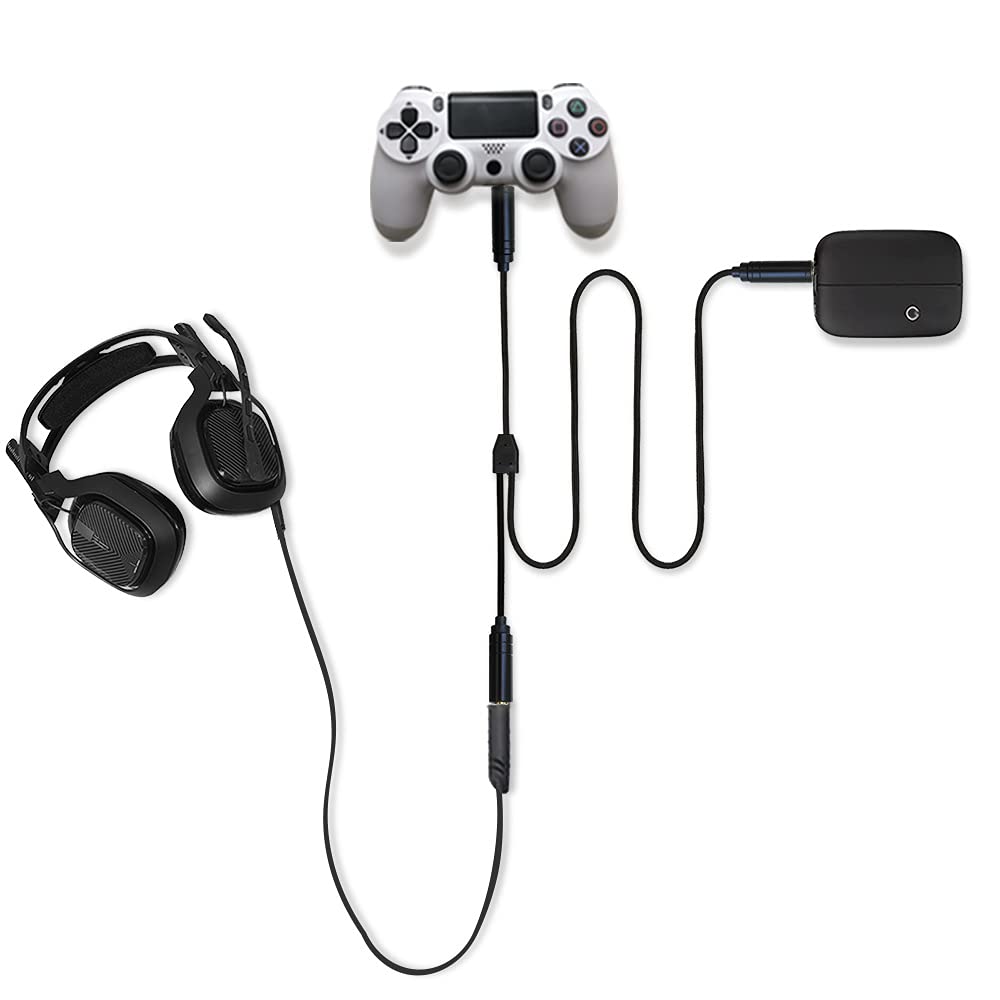 QJYTH Chat Link Cable Compatible with Elgato HD60,HD60S,HD60Pro, Party Chat Link Audio Adapter Cable Fit for PS4, PS5, Xbox One Chat Wire 2.0 M