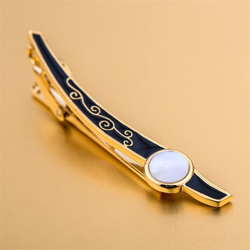 ZLXDP Shell Cuff Links Necktie Clip for Tie Pin for Mens Tie Bars Cufflinks Tie Clip Set Cufflinks Guests