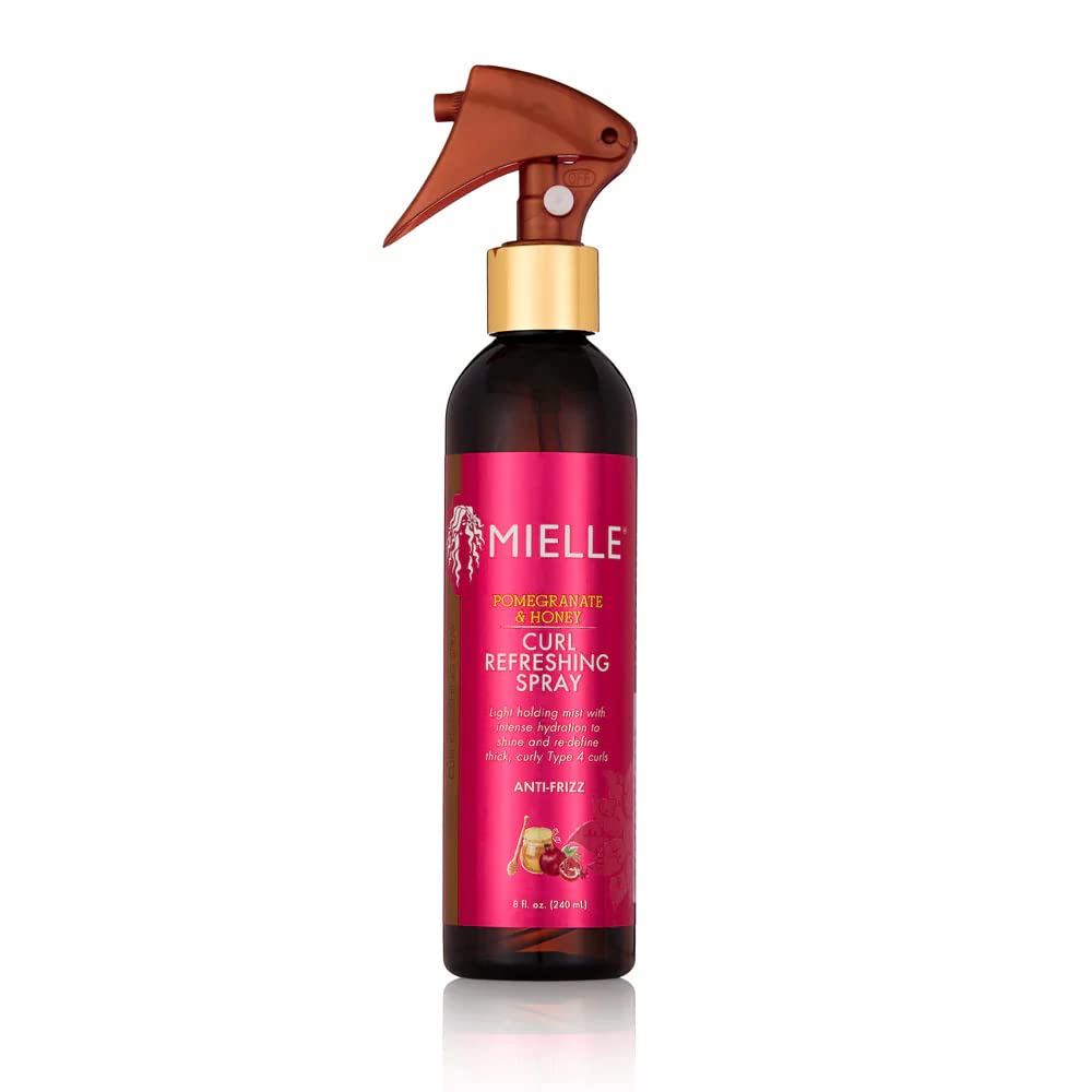 Mielle/Pomegranate & Honey/Sulfate-Free Shampoo/Conditioner/Leave-in Conditioner/Curl Smoothie/Curl Refreshing Spray/Twisting Souffle/Curl Sculpting Custard/Edge Gel/GIFT Set 8PCS
