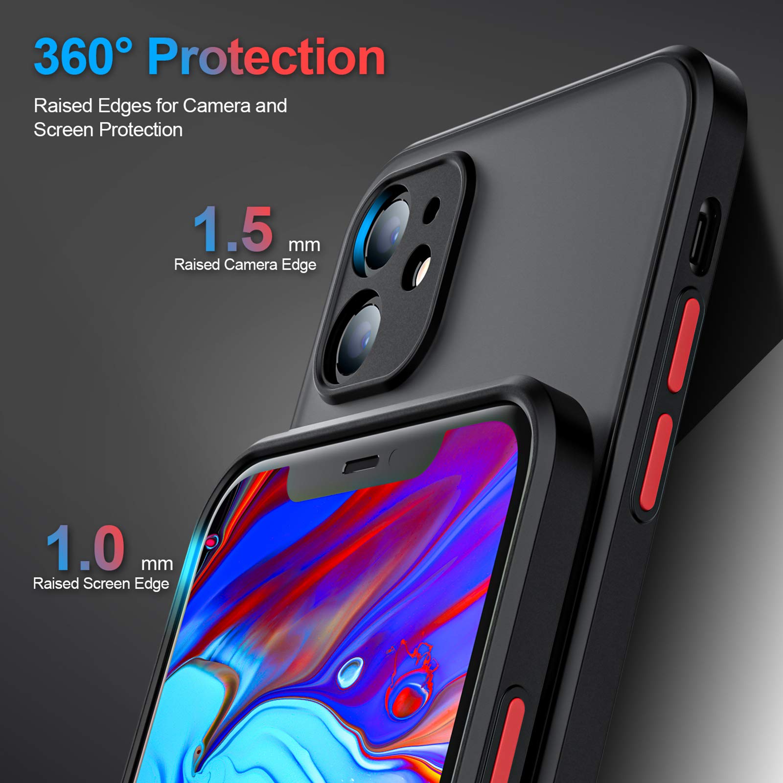 ORIbox Case Compatible with iPhone 12 Case, Platinum Ultra-Thin Non-Slip, Lightweight