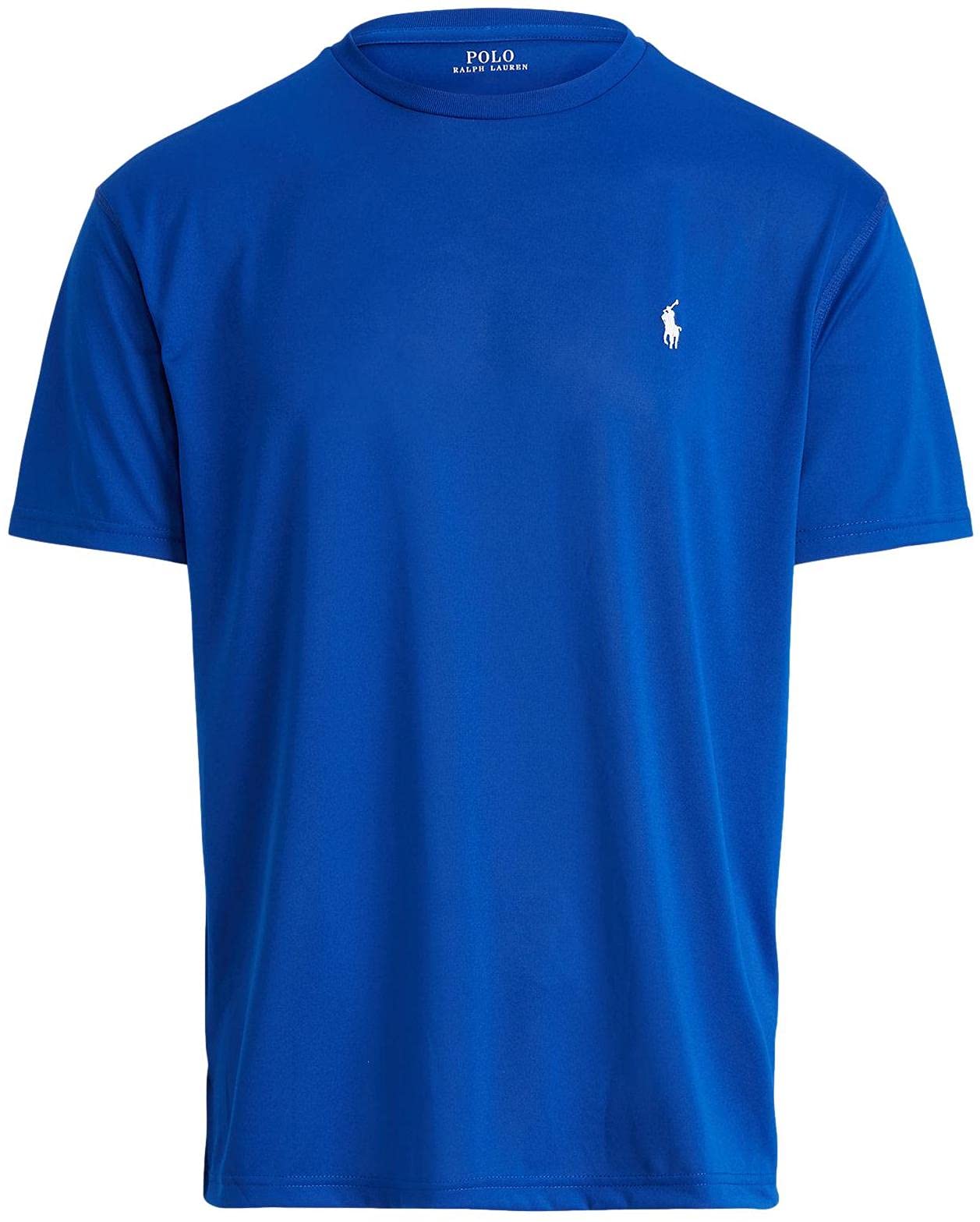 Polo Ralph Lauren Mens Crew Neck Performance T-Shirt (L, RoyalBlue)
