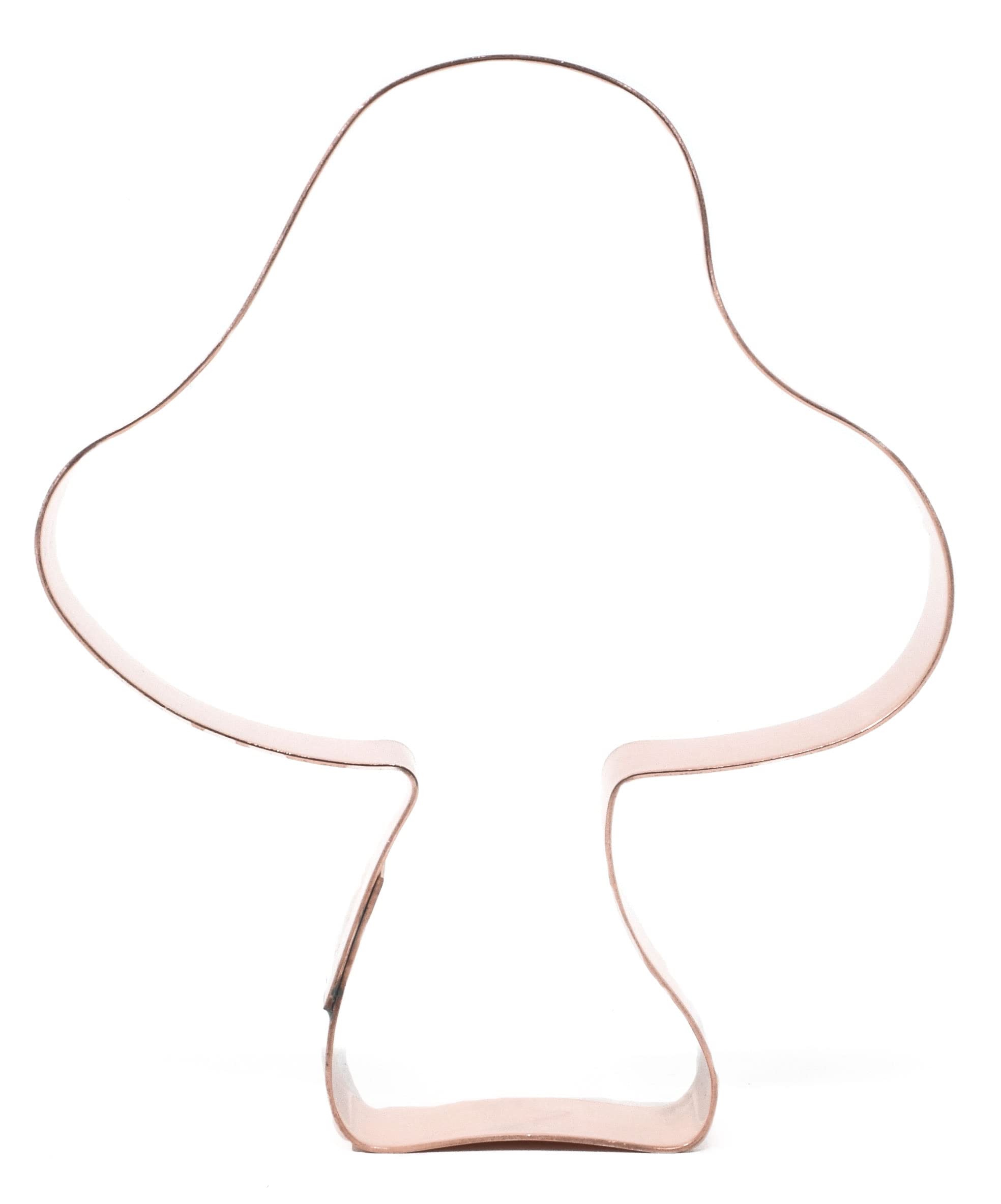 Toadstool/Mushroom Cookie Cutter 3.5 X 4 inches - Handcrafted Copper Cookie Cutter by The Fussy Pup