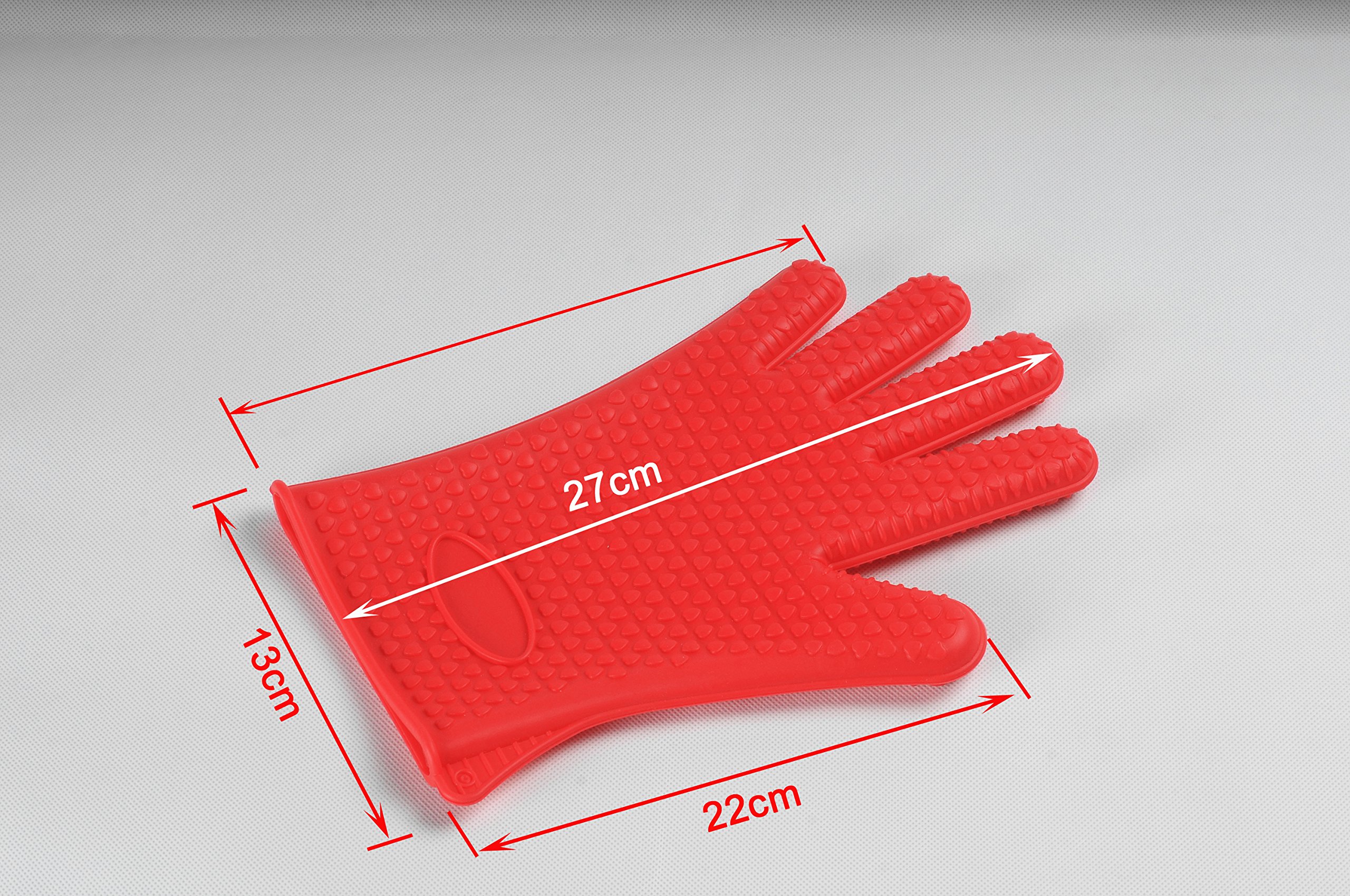 Sailing. Silicone Gloves/Mitts for BBQ Baking Cooking, Heat Resistant Barbecue Oven Cooking Grilling Mitts, Pot Holder (Set of 2, Blue)