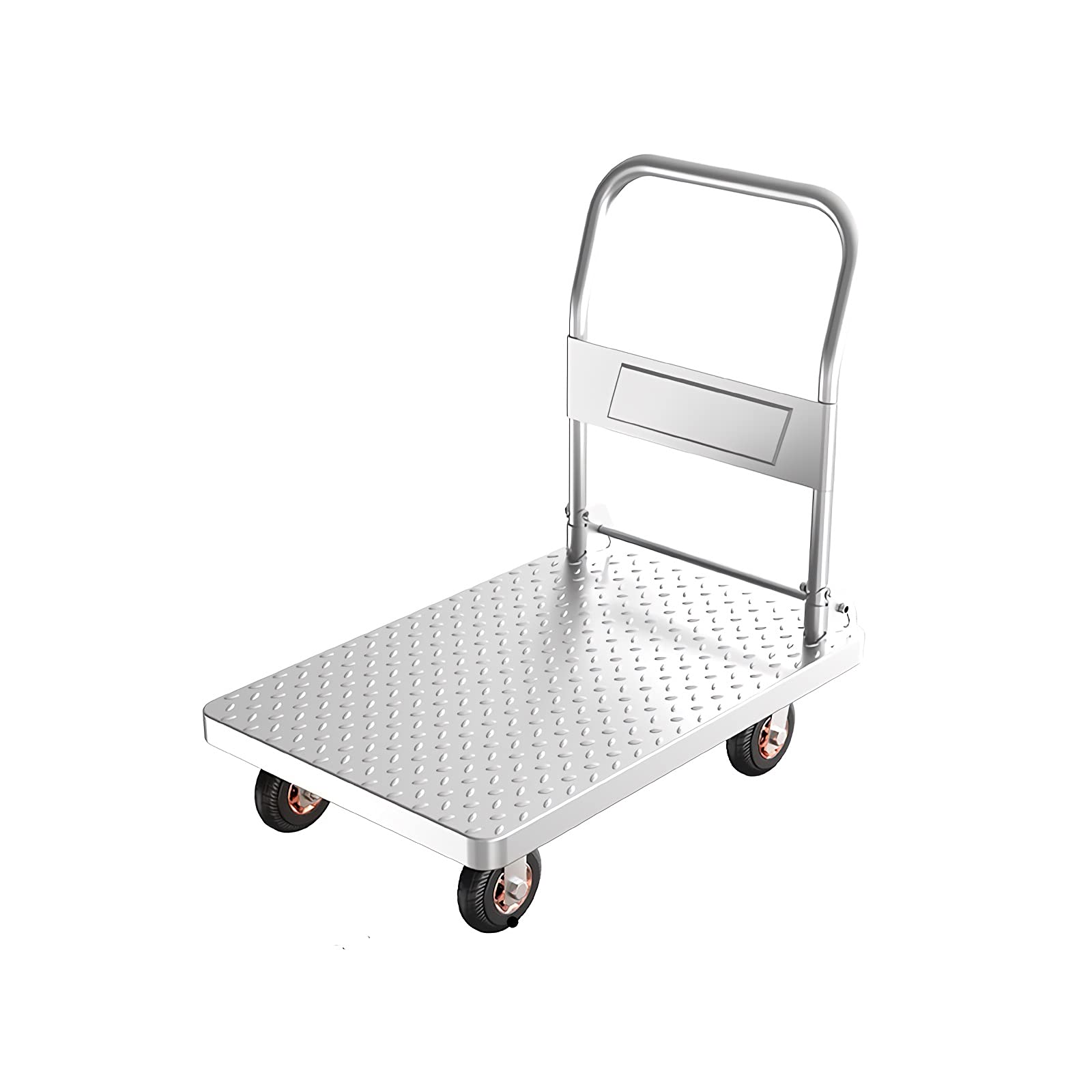 WALDOR Folding Hand Truck Push Cart Dolly Durable Steel Moving Platform Hand Truck Foldable for Easy Storage and 360 Degree Swivel Wheels Large Load Capacity Portable Dolly for Moving (Size : Ty5)