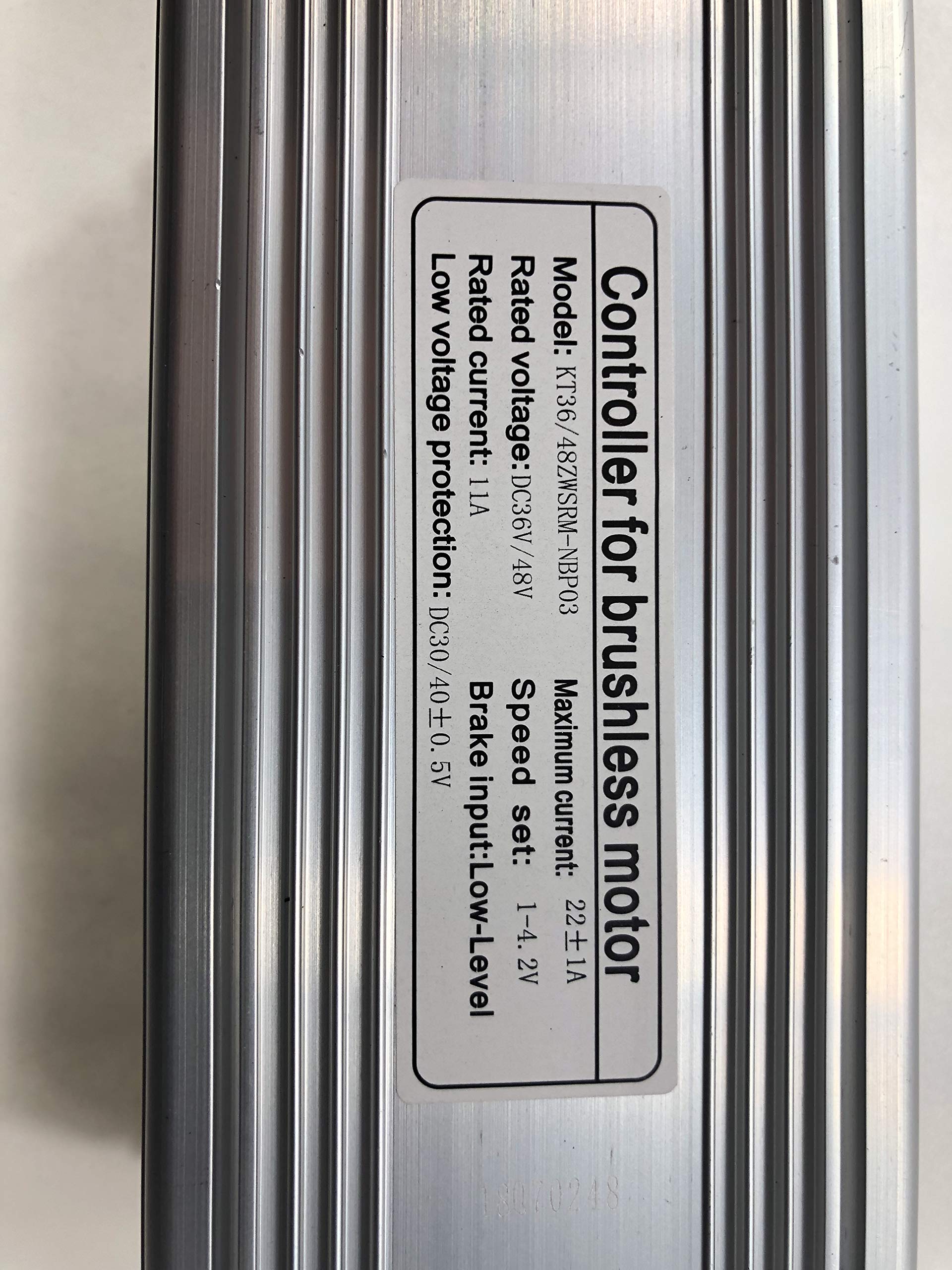 NBPower 36V/48V 500W 22A Brushless DC Motor Controller Ebike Controller +KT-LCD8H Color Display One Set，Used for 500W Ebike Kit.