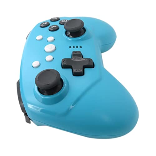 Wireless Controller for Nintendo Switch, Switch Lite and Android, Wired PC and P3, Switch Pro Controller with Turbo, Gyro Axis and Dual Vibration, with Type-C Charging Port (Blue)