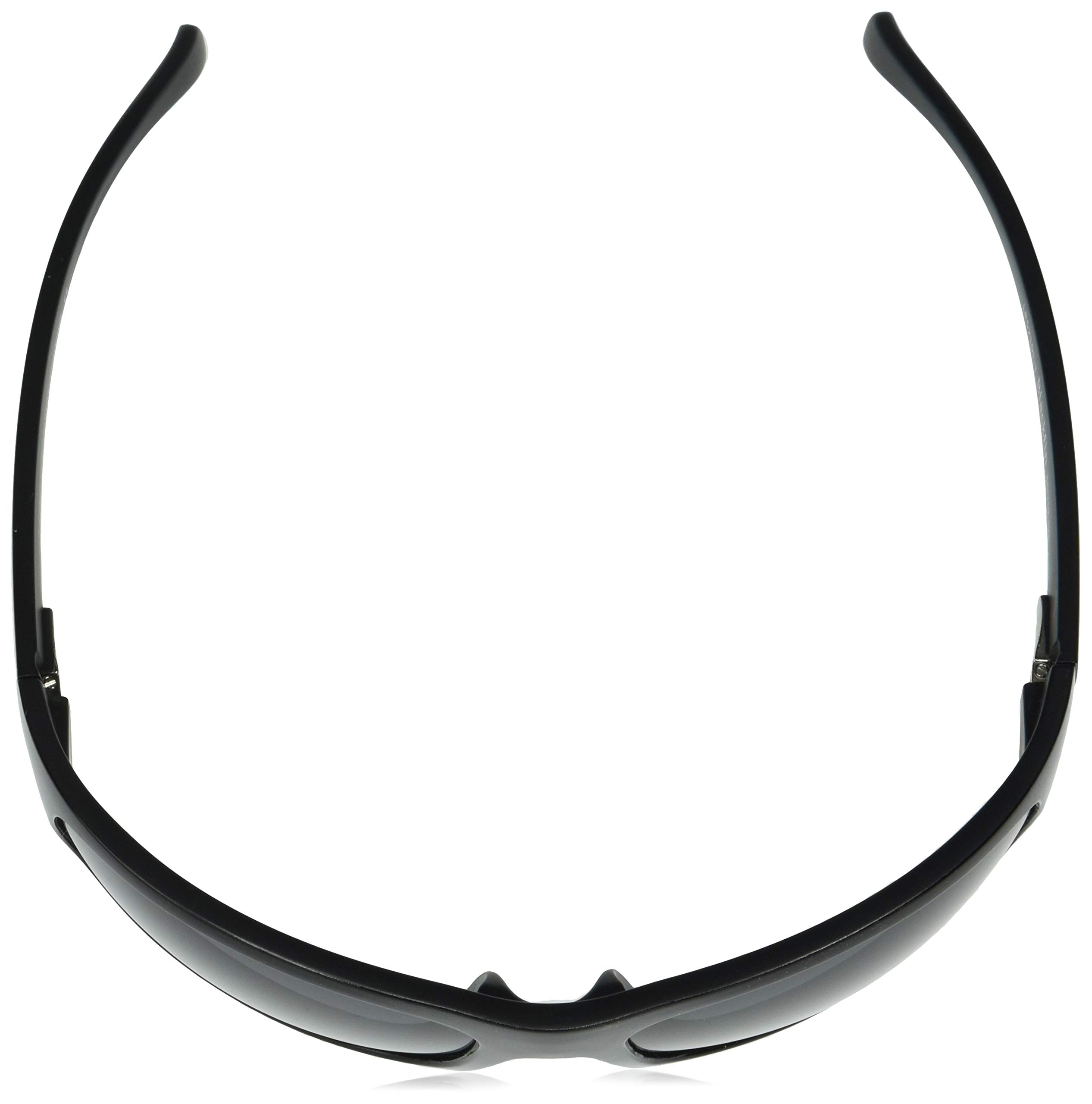 Peppers Sport Polarized Oval Sunglasses, Shiny Black, 63x17x132mm
