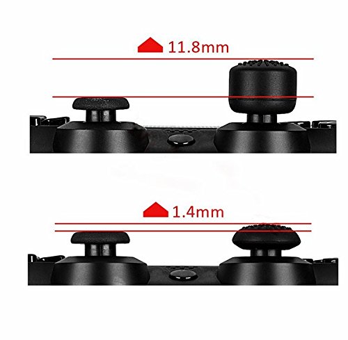 Pack of 8 pcs Analog Controller Gamepad Raised Antislip Thumb Stick Grips Thumbsticks Joystick Cap Cover for PS5, PS4, PS3, Switch Pro, Xbox one, Xbox 360, Wii U, PS2 Controller (Orange)