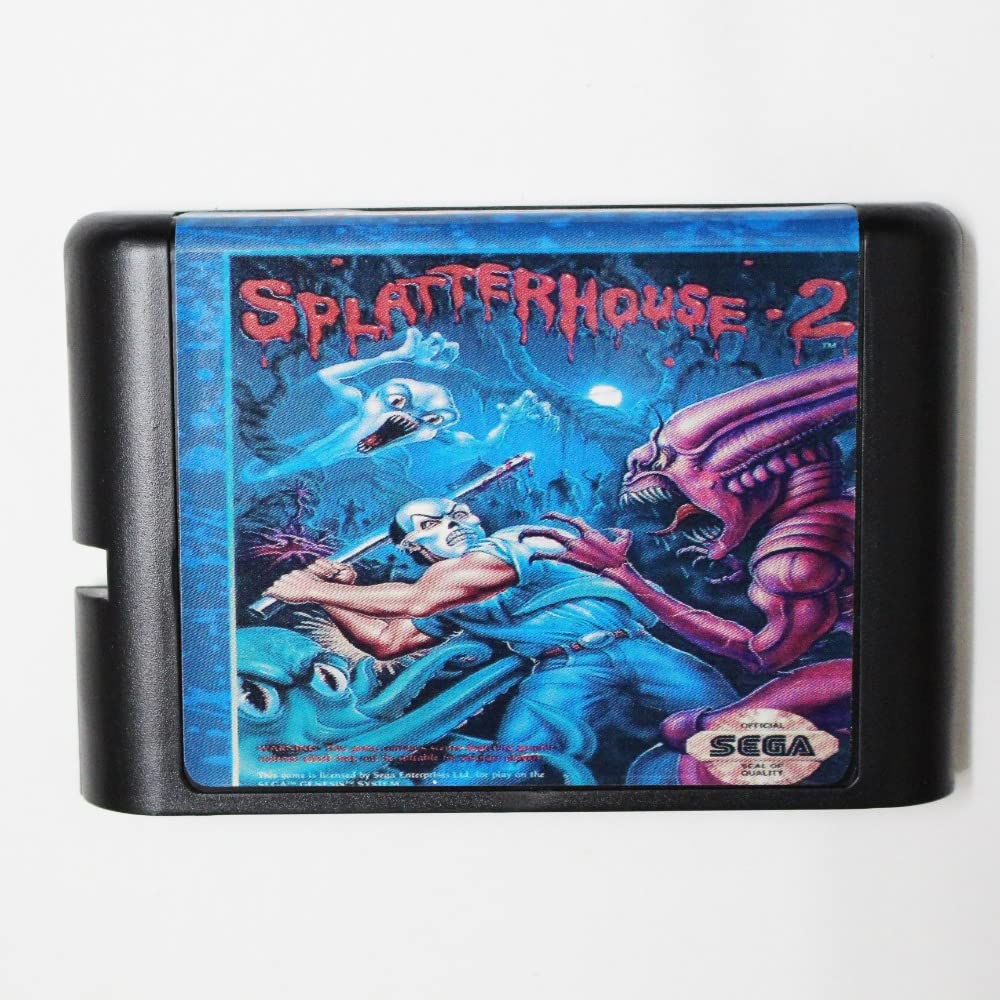 Royal Retro Splatterhouse 2 16 bit MD Game Card For Sega Mega Drive For Genesis-(NTSC-U)