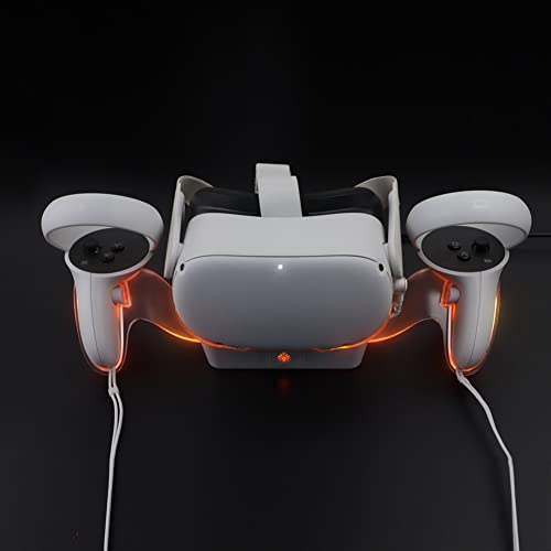 Viupolsor for Handle Charging Station Dock Holder USB Charger Stand for Quest 2 VR Headset Controller
