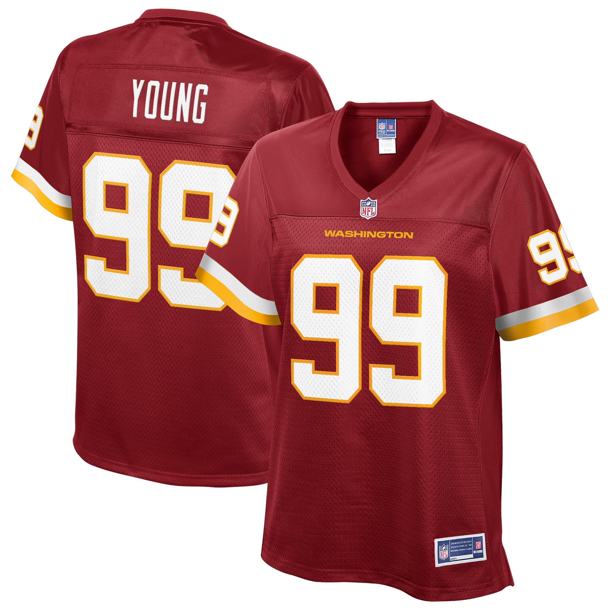 NFL PRO LINE Women's Chase Young Burgundy Washington Football Team Team Player Jersey