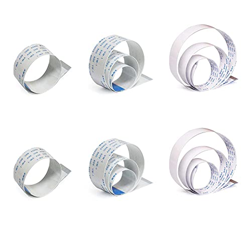 Pastall Raspberry Pi Camera Cable, 6pack 15 Pin (15cmĆ2pcs/30cmĆ2pcs/50cmĆ2pcs) FFC Ribbon Flexible Flat Cable for Raspberry Pi Module Camera