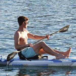 NIXY Newport G5 Inflatable Paddle Board | High-Performance, Durable, and Lightweight SUP for All Skill Levels with Welded Seams and 300 lbs. Capacity (Ibiza)