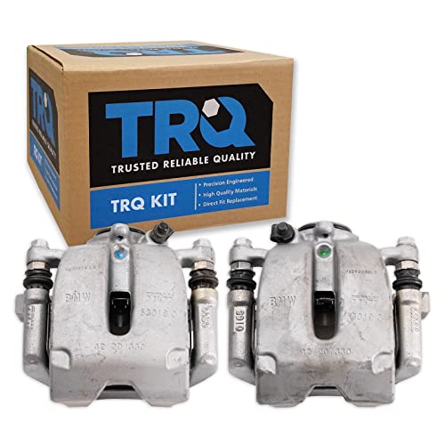 TRQ Rear Brake Caliper Set Compatible with 2018-2022 BMW X3 2019-2022 X4