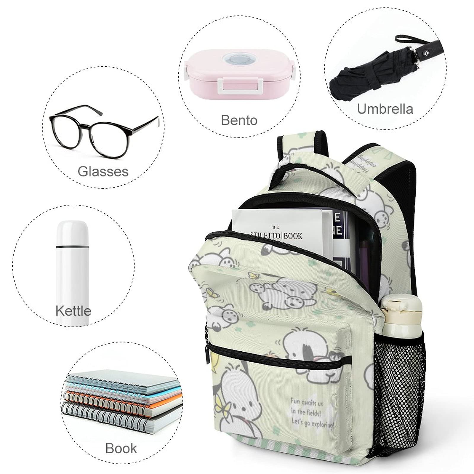 Poch-ac-co backpack packsack comfortable book bag suitable for men womenâhiking camping picnic