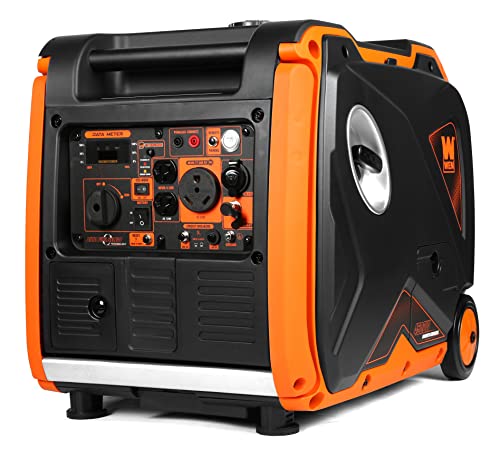 WEN DF452iX Super Quiet 4500-Watt Remote Electric Start Dual Fuel RV-Ready Portable Inverter Generator with Fuel Shut-Off and CO Watchdog