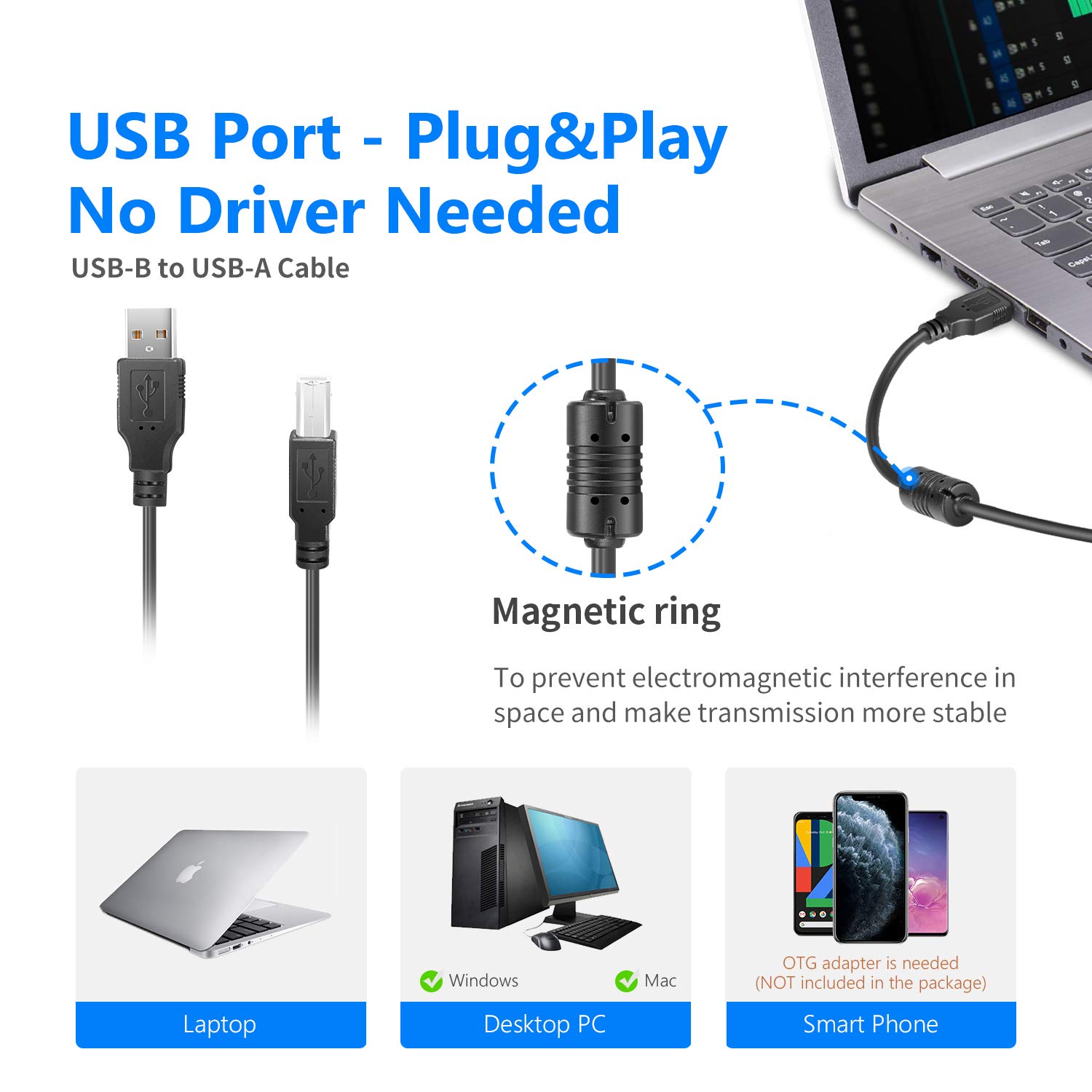 Neewer USB200 Microphone Kit 192KHz/24Bit Plug&Play Cardioid Condenser Mic with Professional Sound Chipset, Arm Stand, Shock Mount, Pop Filter, Included for Tiktok/YouTube Video/Broadcasting/Gaming